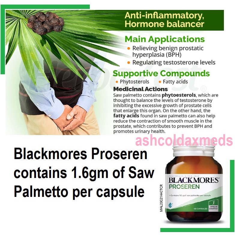 BLACKMORES PROSEREN (PROSTATE HEALTH) 60'S - Farmasi Limbongan