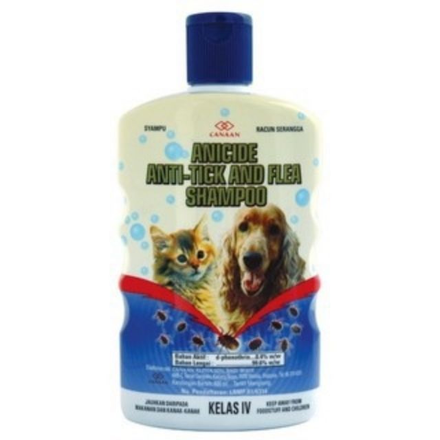 Canaan Anicide Anti-Tick and Flea Shampoo 500ml - Farmasi Limbongan