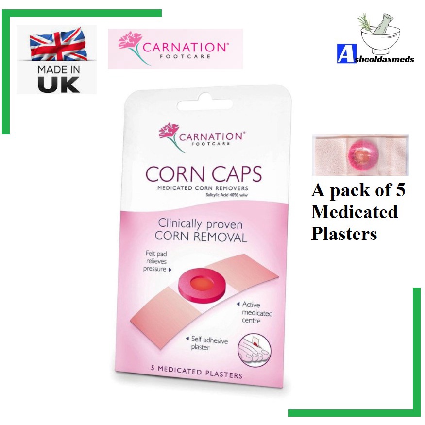 Carnation Corn Caps Medicated Plasters 5's - Farmasi Limbongan