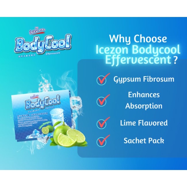 ICEZON BODYCOOL EFFERVESCENT 5'S EXP04/2026 - Farmasi Limbongan