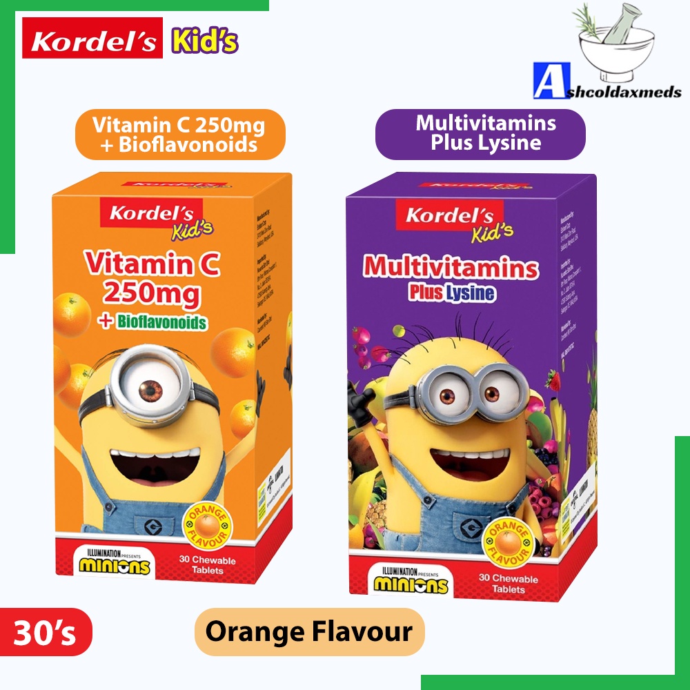 Kordel's Kids Vit C 250mg+Bioflavonoids 30's / Multivitamins Plus ...