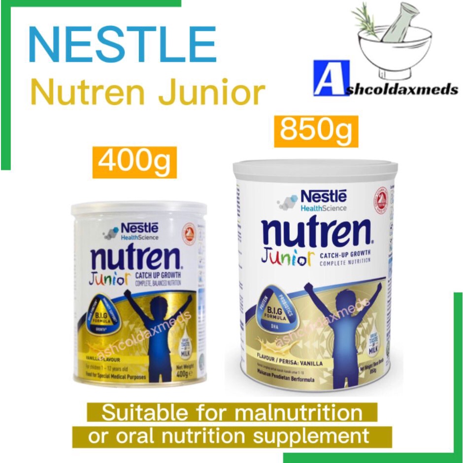 Nestle Nutren Junior 400g or 850g - Farmasi Limbongan