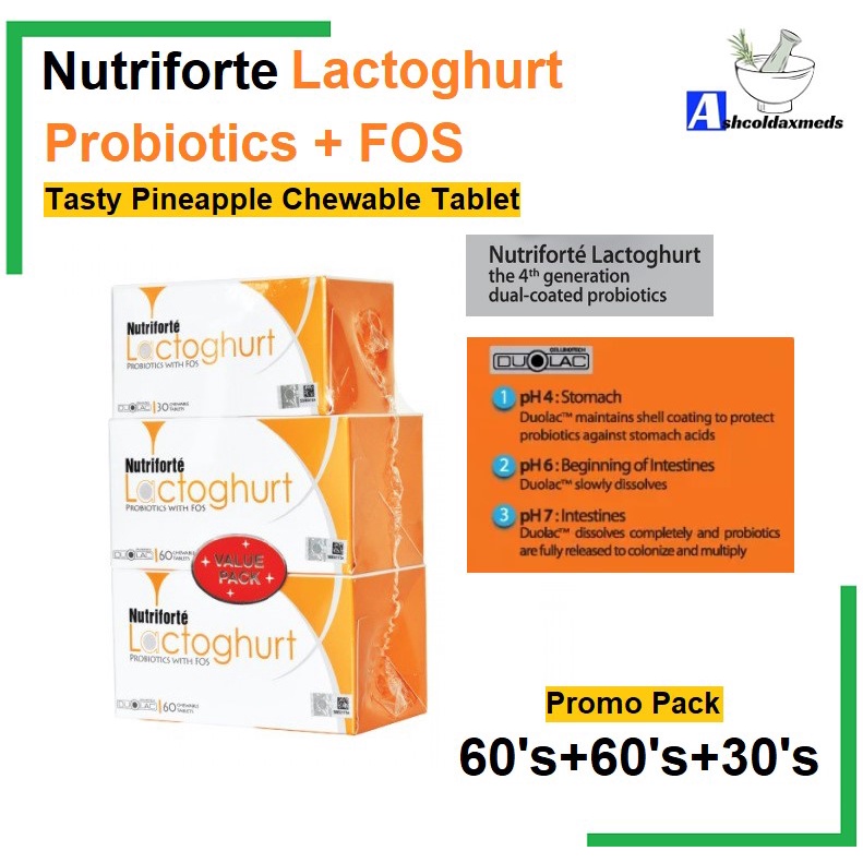 Nutriforte Lactoghurt 30'S+60'S+60'S - Farmasi Limbongan