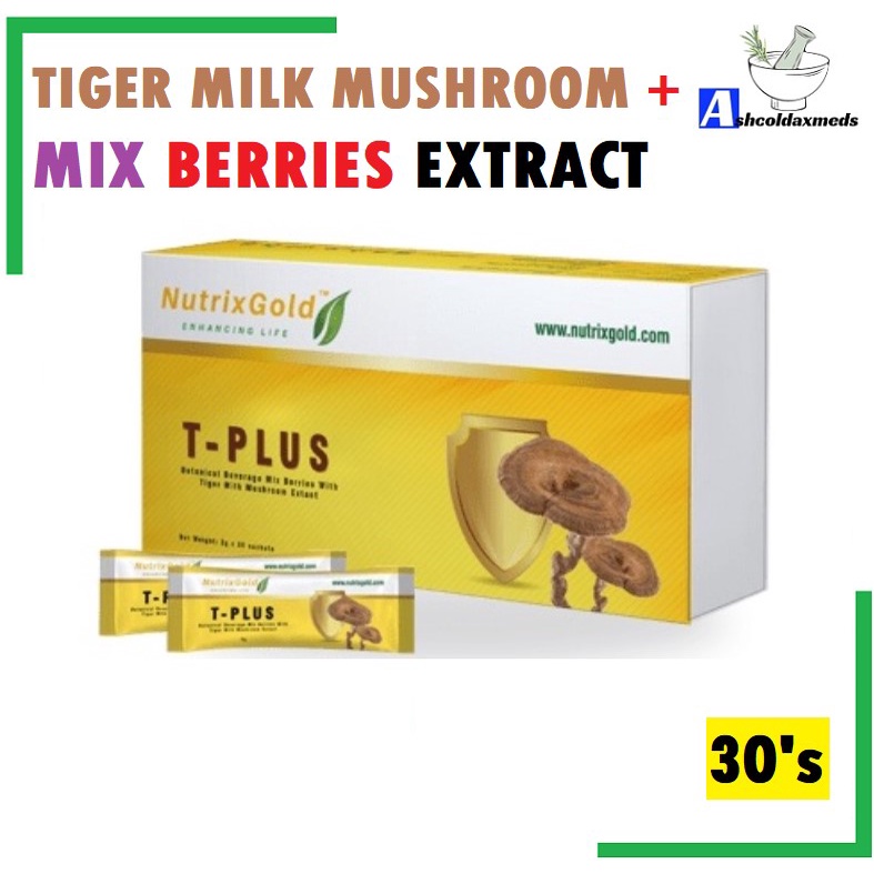 NUTRIXGOLD T PLUS 2GX30'S SACHET TIGER MUSHROOM - Farmasi Limbongan
