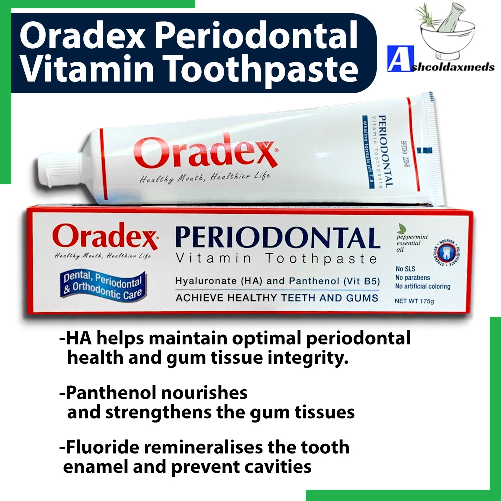 ORADEX PERIODONTAL VITAMIN TOOTHPASTE 175gm - Farmasi Limbongan