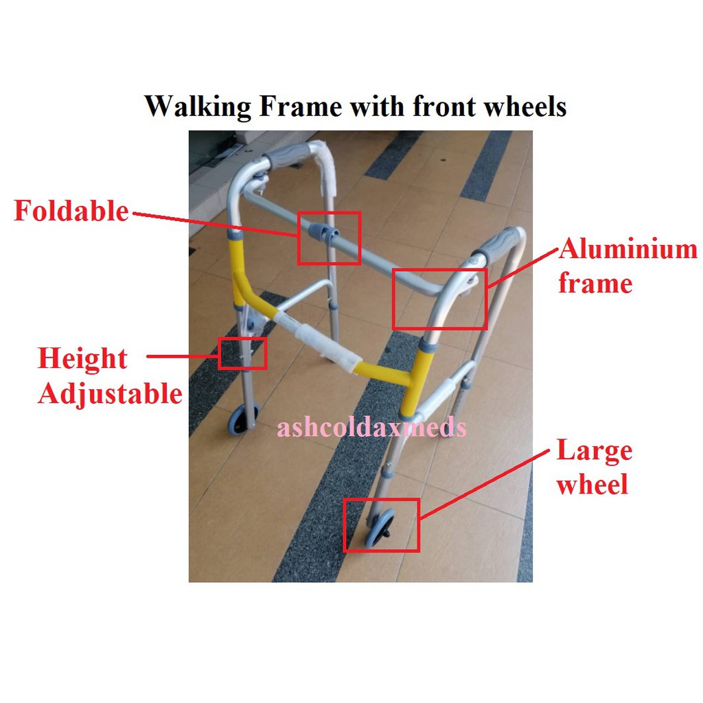 Walking Frame with Front Wheels - Farmasi Limbongan
