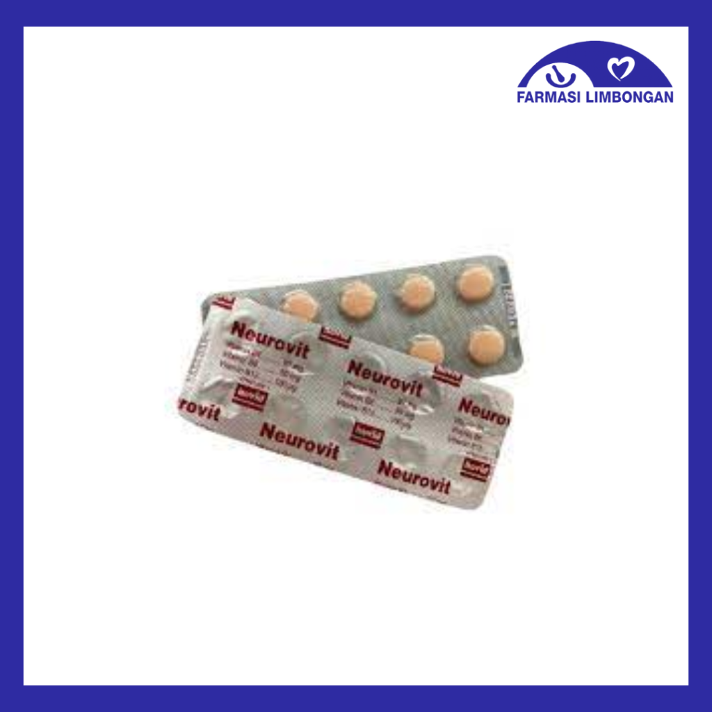 Hovid Neurovit Vitamin B1 B6 B12 100s - Farmasi Limbongan