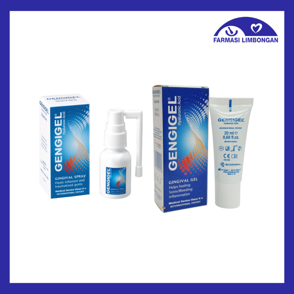 GENGIGEL GINVIVAL SPRAY 20ML OR GENGIGEL GEL 20ML - Farmasi Limbongan