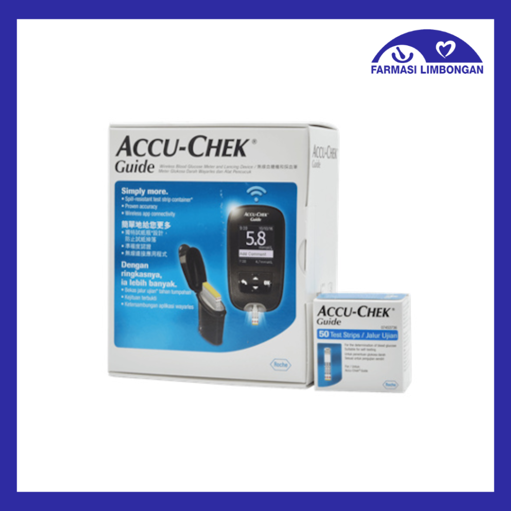 STARTER PACK PROMO ACCU-CHECK GUIDE GLUCOSE METER WITH 25S TEST STRIP ...