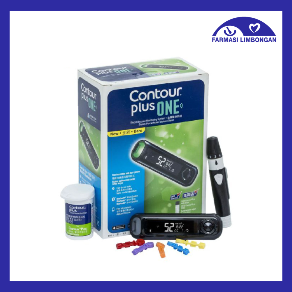 BAYER CONTOUR PLUS ONE STARTER KIT FOC 25'S TEST STRIPS/CONTOUR PLUS ...