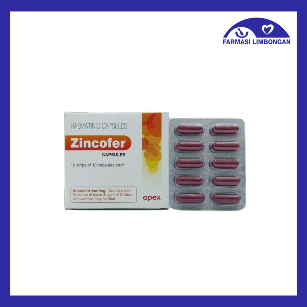 ZINCOFER (VITAMIN TAMBAH DARAH) - Farmasi Limbongan