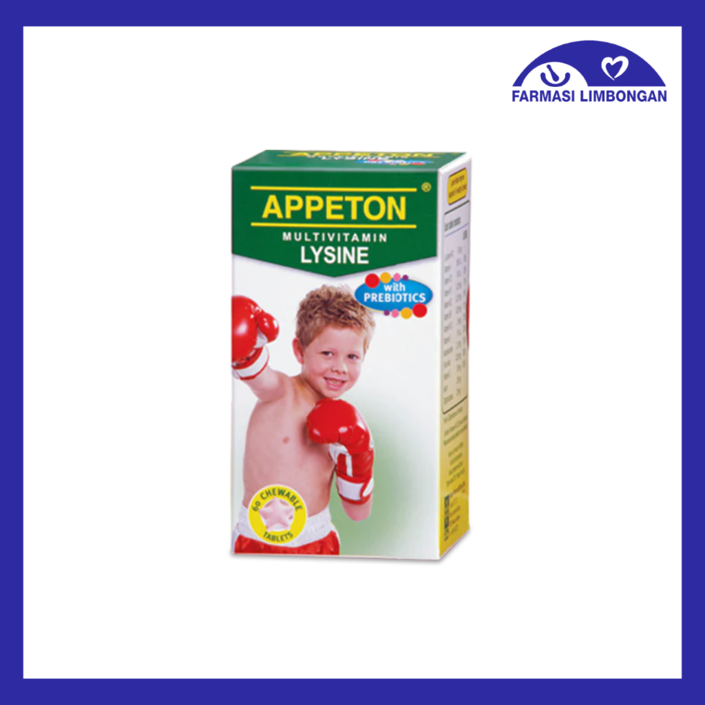 APPETON MULTIVITAMIN MV LYSINE WITH PREBIOTICS TABLET 60'S EXP10/27 ...