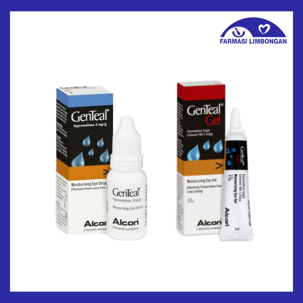 ALCON GENTEAL MOISTURISING EYE GEL 10G/ EYE DROPS 10ML - Farmasi Limbongan