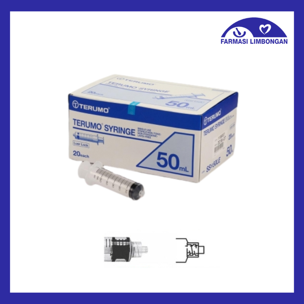 TERUMO CATHETER/ECCENTRIC TIP SYRINGE/LUER LOCK TIP 50ML 1's (TERUMA FEEDING SYRINGE) - Farmasi ...