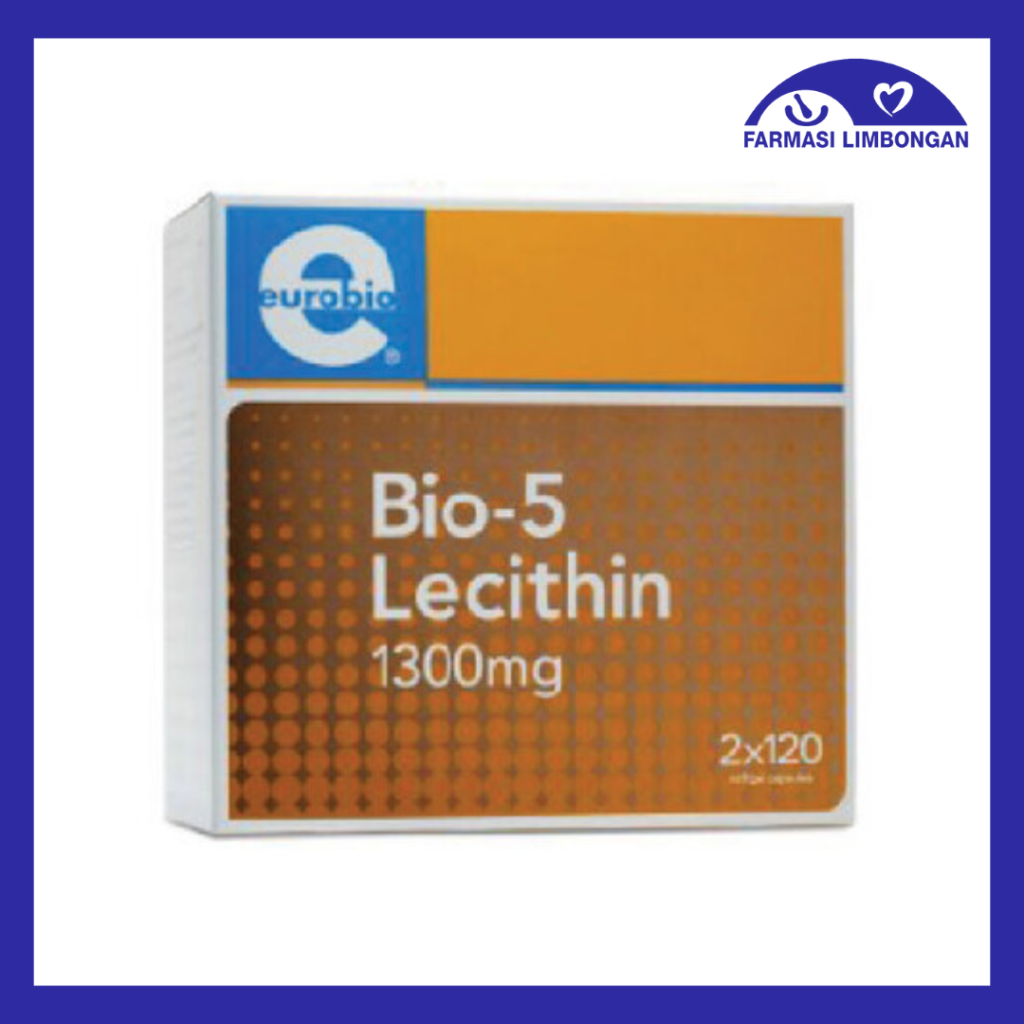 EUROBIO BIO-5 LECITHIN 1300MG 120'S OR 120'SX2 - Farmasi Limbongan
