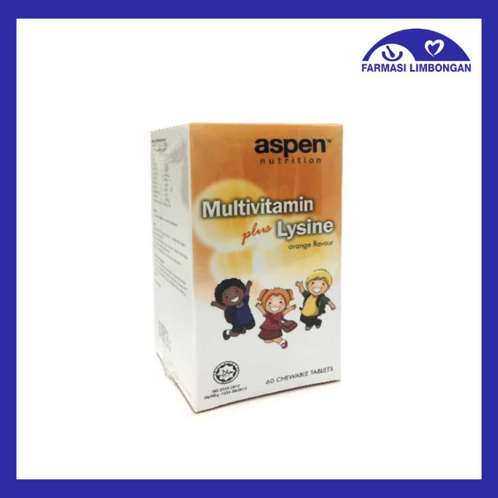 ASPEN MULTIVITAMIN PLUS LYSINE 60S - Farmasi Limbongan