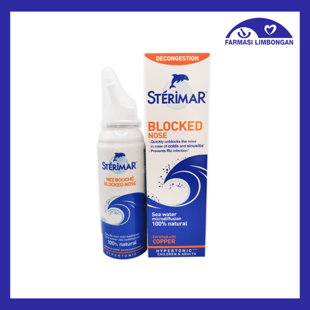 Sterimar Blocked Nose Hypertonic (100ml) - Farmasi Limbongan