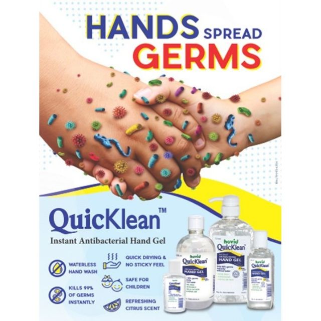(PROMO)Hovid QuicKlean Antibacterial Hand Sanitizer 720ml/500ml EXP04 ...