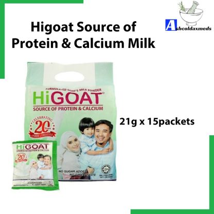 Higoat Source of Protein & Calcium Milk HR Susu Tepung (21g x 15packets ...