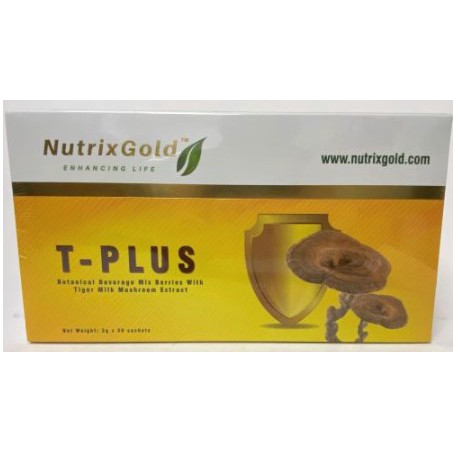 NUTRIXGOLD T PLUS 2GX30'S SACHET TIGER MUSHROOM - Farmasi Limbongan