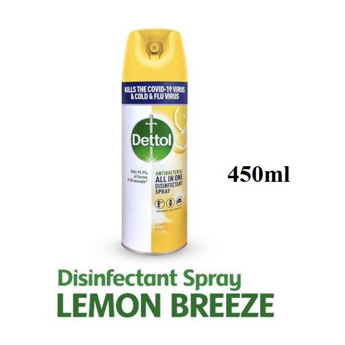 Dettol Disinfectant Spray 450GM ASSORTED - Farmasi Limbongan