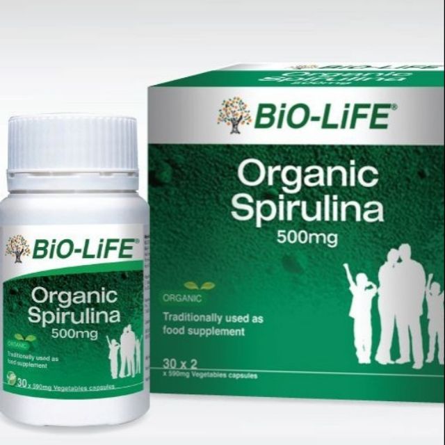 BIOLIFE Organic Spirulina 500mg 30'S / 30'SX2 EXP03/2025 - Farmasi ...