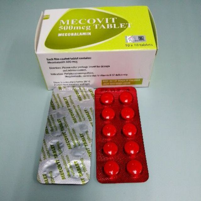 MECOVIT 500MCG VITAMIN B12 10's (VITAMIN URAT SARAF) Mecomin ...