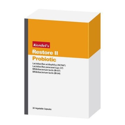 KORDEL'S RESTORE II PROBIOTIC 30 VEGETABLE CAPSULES - Farmasi Limbongan