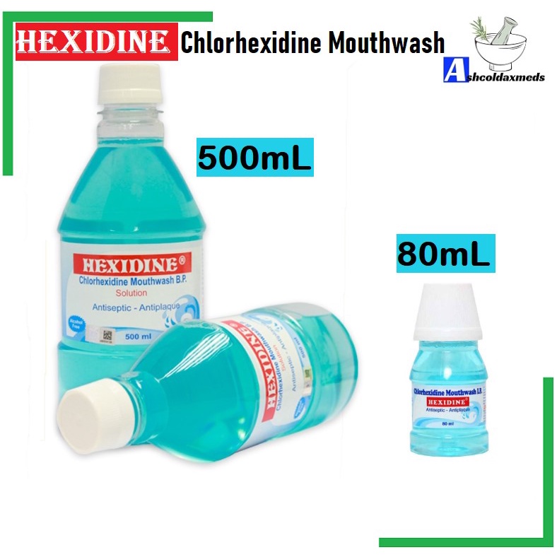 Hexidine Chlorhexidine Mouth Wash Gargle 80ml - Farmasi Limbongan