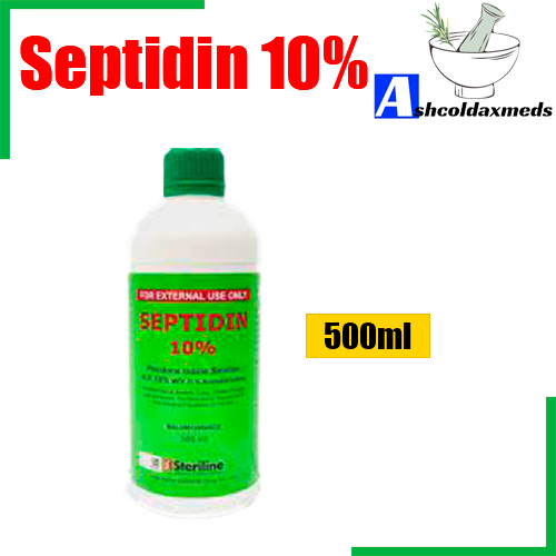 SEPTIDINE POVIDONE IODINE 10% 500ML EXP08/2025 - Farmasi Limbongan