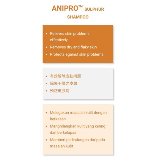 Canaan Anipro Sulphur Shampoo (500ml) - Farmasi Limbongan