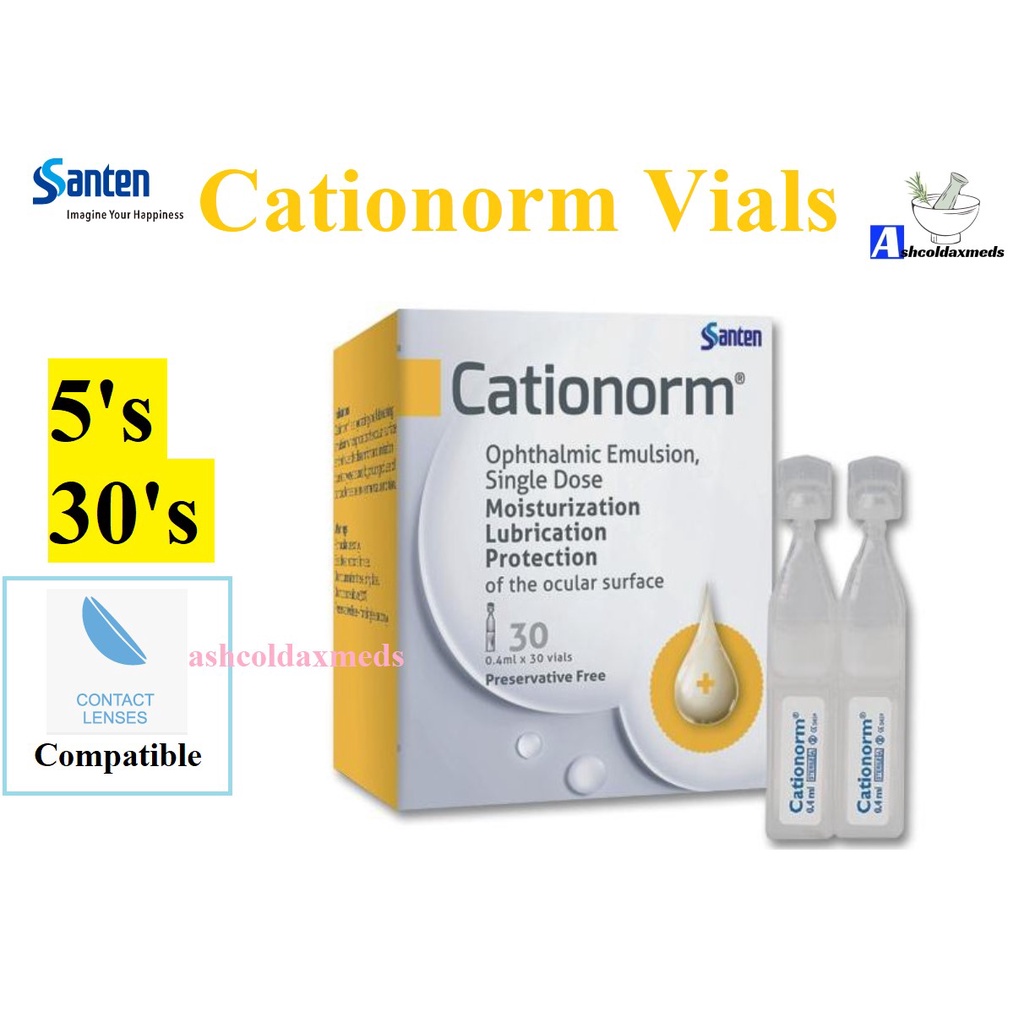 Cationorm Ophthalmic Emulsion 30'S EXP11/2025 - Farmasi Limbongan