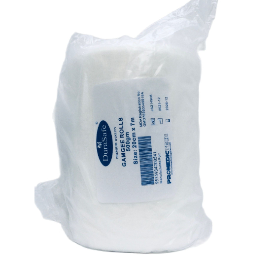 HMS/PRIMES/DURASAFE GAMGEE GAUZE ROLL 20CMX7M 500G HIGH QUALITY ...