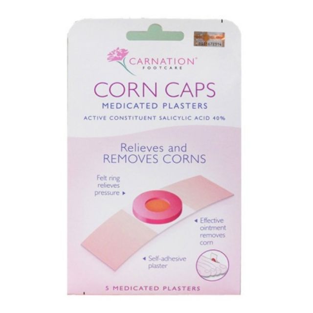 Carnation Corn Caps Medicated Plasters 5's - Farmasi Limbongan