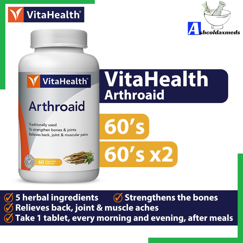 Vitahealth Arthroaid 60's / 60's x2 - Farmasi Limbongan