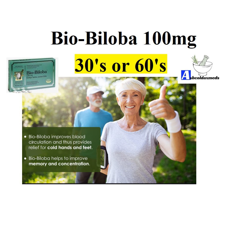 Bio-Biloba (Ginkgo Biloba) tablet 100mg 20's or 60's (EXP4/2024 ...