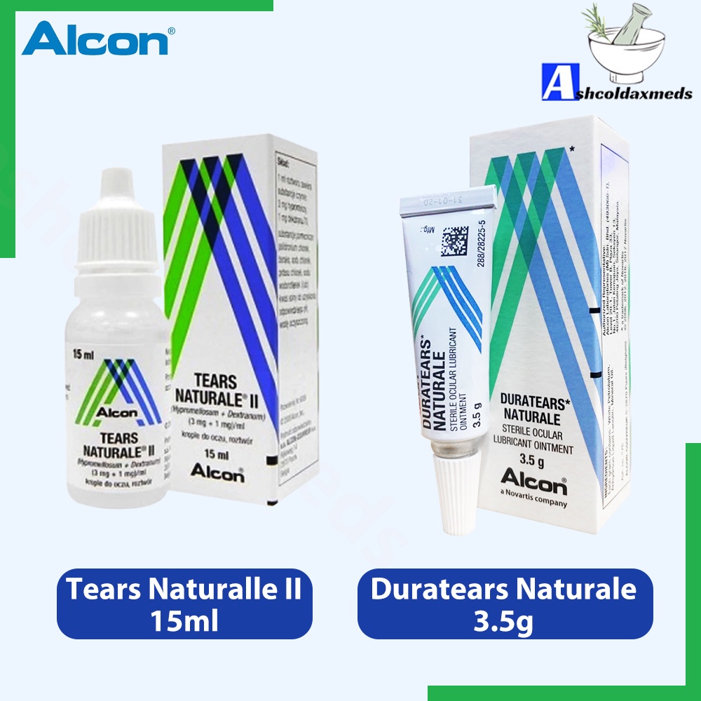 Tears Naturale II Eye Drops 15ml / Duratears Naturale Ointment 3.5g ...