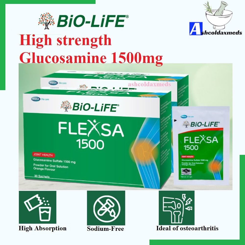 BIO- LIFE/BIOLIFE FLEXSA 1500MG 30 SACHET - Farmasi Limbongan