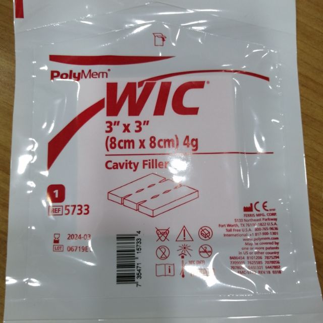POLYMEM WIC CAVITY FILLER 8CMX8CM 1PCS(5733) - Farmasi Limbongan