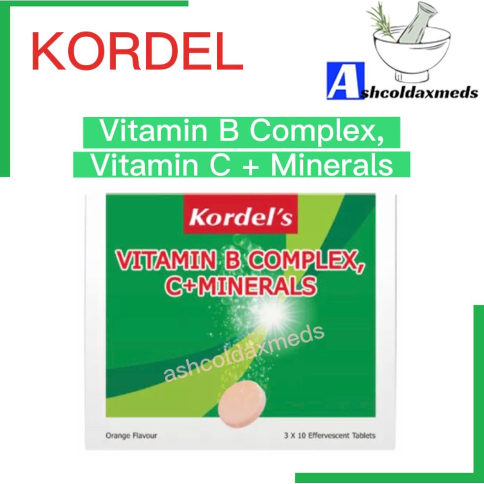 Kordel’s Vitamin B-Complex, C Minerals Effervescent Tablet (3 x 10's ...