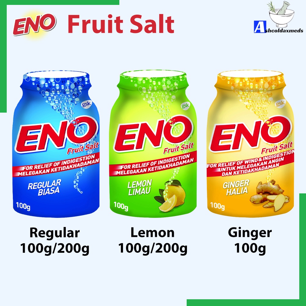 Eno Bottle (100g/200g) Regular / Lemon / Ginger - Farmasi Limbongan