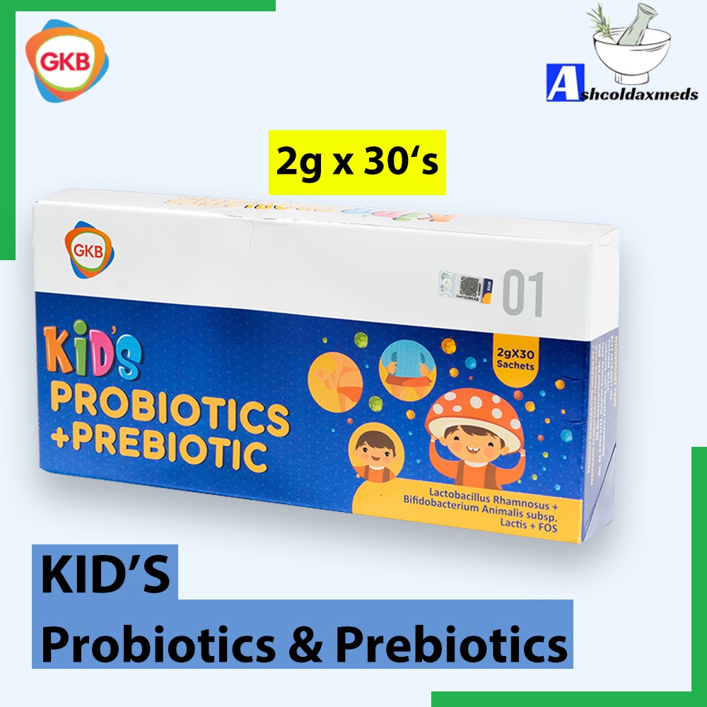 (BUY4FREE1) GKB Kid’s Probiotics+ Prebiotics 2g x 30‘S - Farmasi Limbongan
