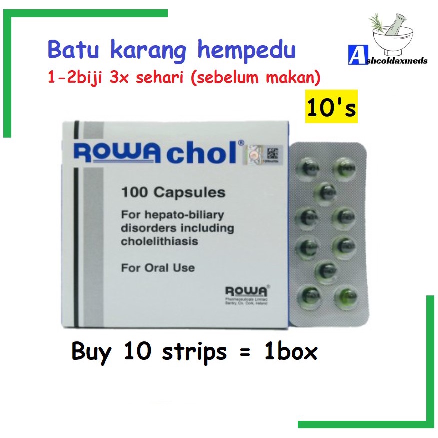 Rowachol 10's (Karang Hempedu/Bile stones) - Farmasi Limbongan