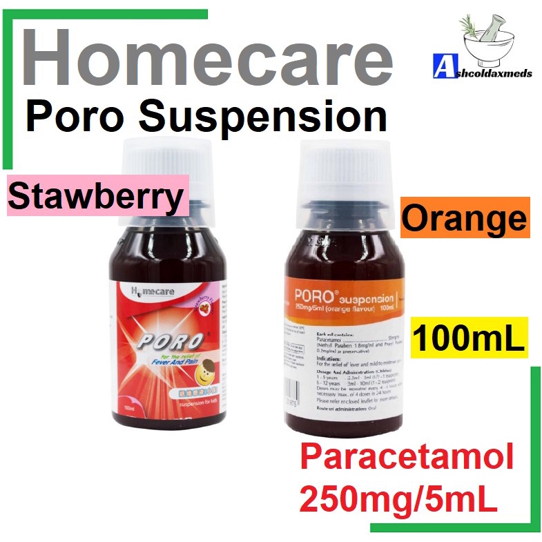 Axcel Paracetamol 250mg (90ml FOC Syringe) (Inside Box) or Poro ...