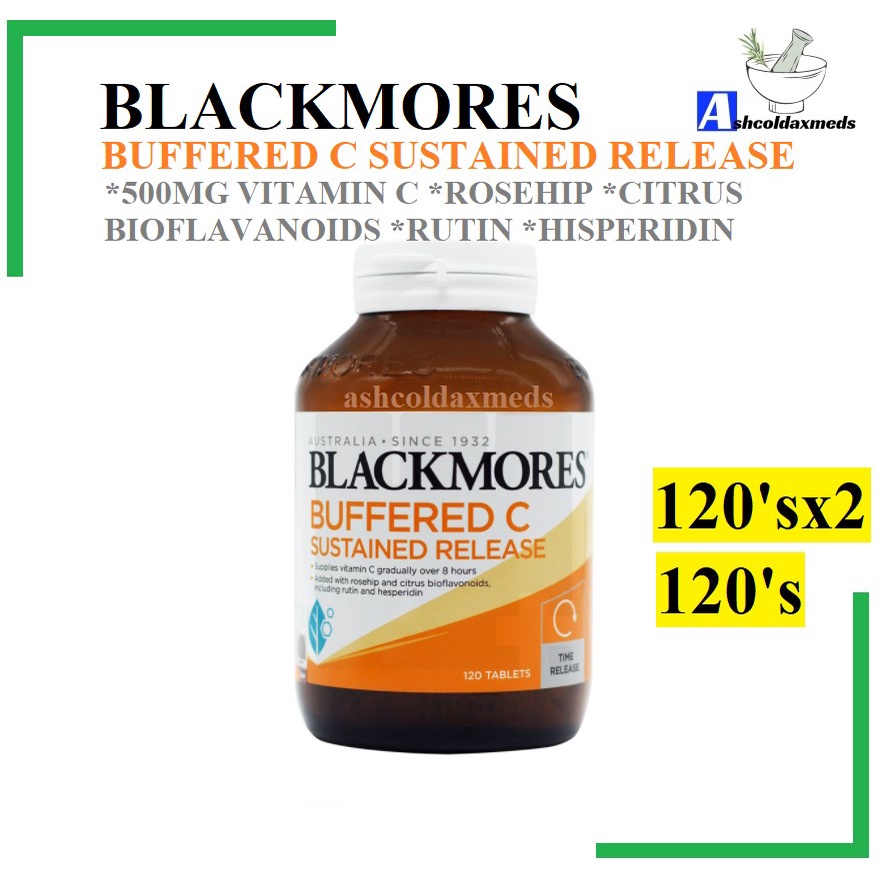 (NEW) BLACKMORES BUFFERED C 30S or 120S [Vitamin c 500mg Slow Release ...