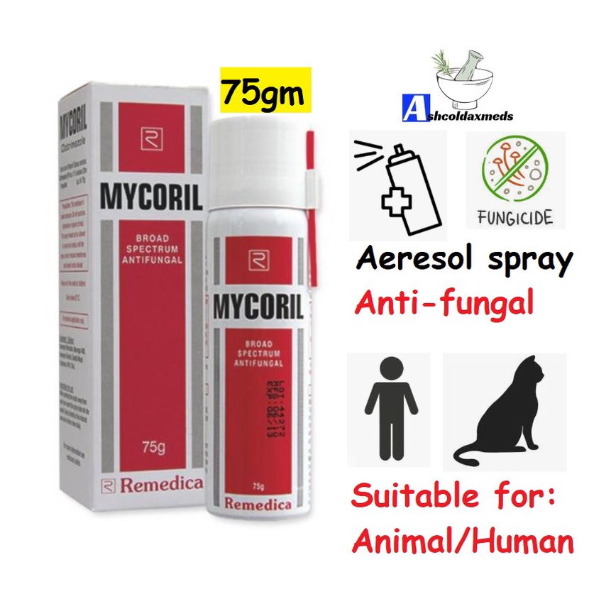 Mycoril Spray 1% 75g Broad Spectrum Antifungal (EXP: July 2023 ...