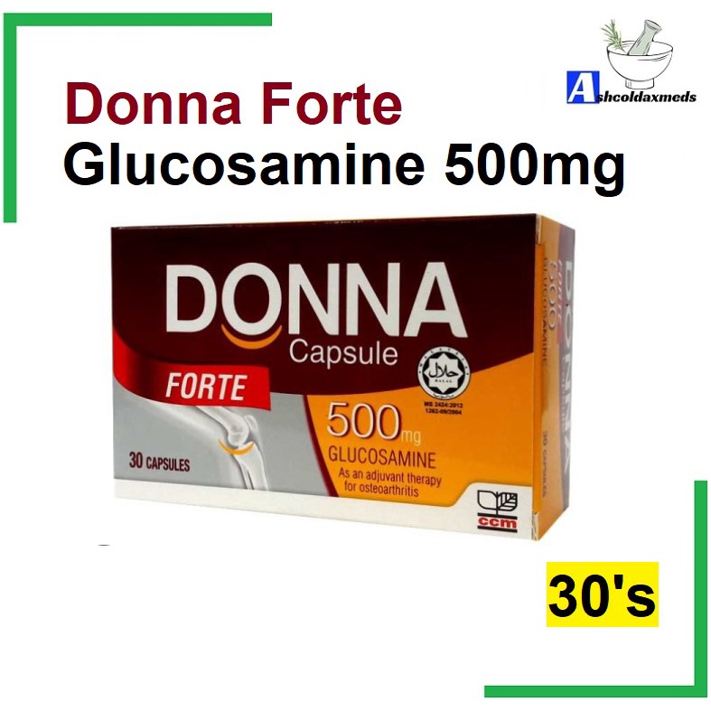 DONNA FORTE 500 MG CAPSULE (GLUCOSAMINE) 30'S - Farmasi Limbongan