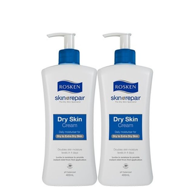 Rosken Skin Repair Dry Skin Cream (400mL / 400ml X 2) - Farmasi Limbongan