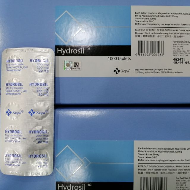 XEPA HYDROSIL 10 TABLETS/STRIP EXP SEPT2024 - Farmasi Limbongan