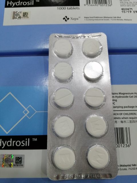 XEPA HYDROSIL 10 TABLETS/STRIP EXP SEPT2024 - Farmasi Limbongan